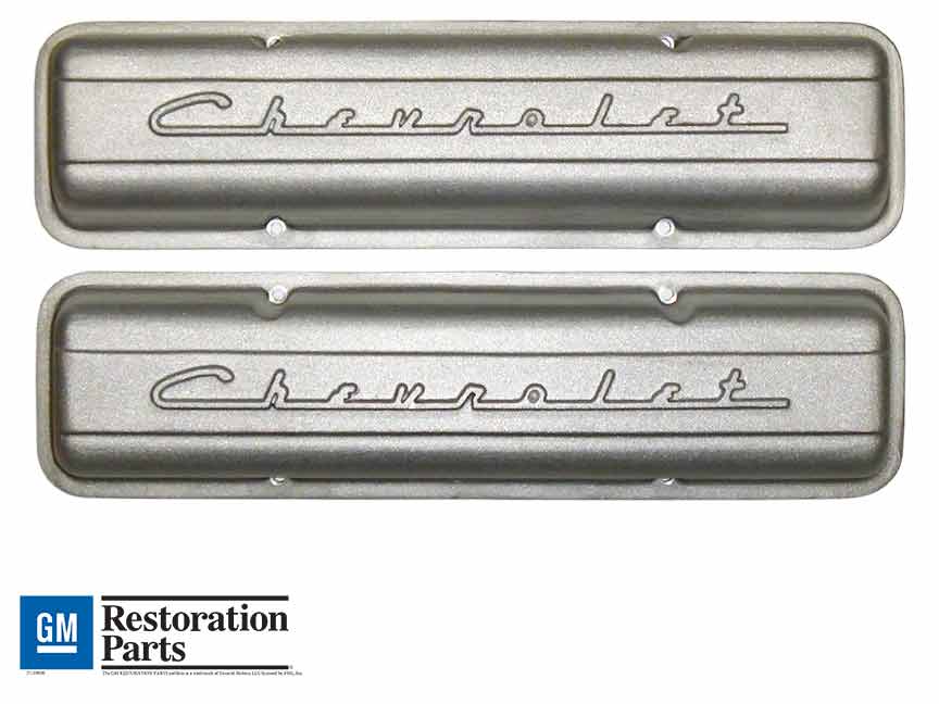 PML Chevy™ Small Block, 1959 to 1986, CHEVROLET® Script Valve Covers